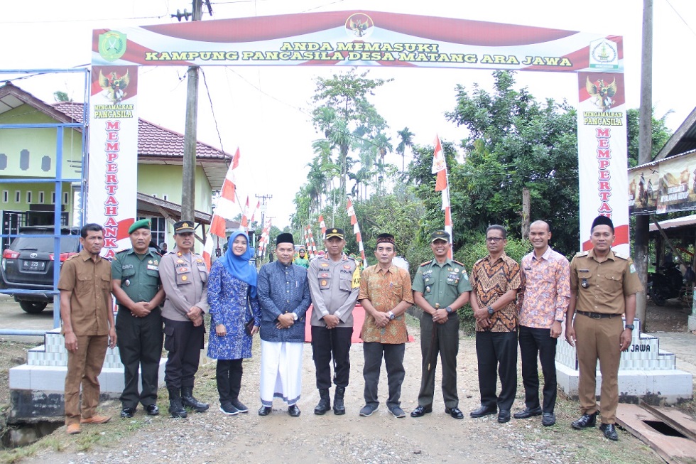 Kampung Matang Ara Jawa Resmi Menjadi Kampung Tangguh Pancasila, Ini ...